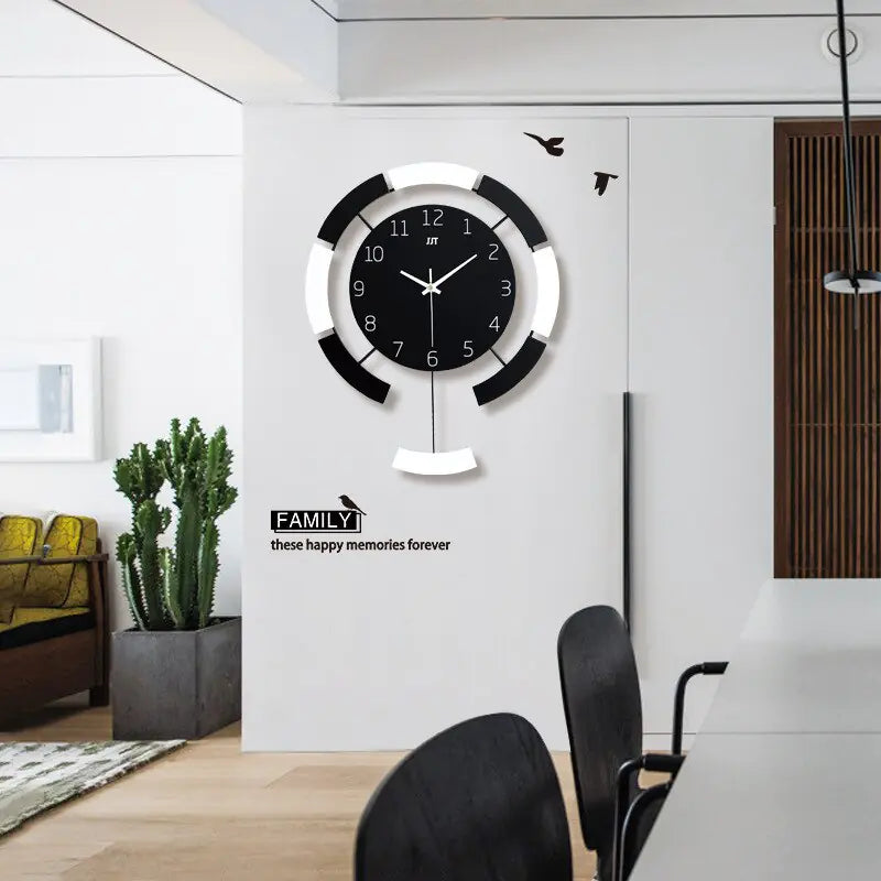Minimalist Creative Wooden Wall Clock - Quartz Decor – Prime Space Home ...